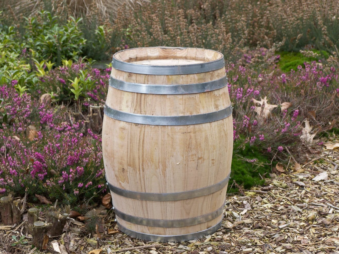 Houten tonnetje met vaste deksel (16L) - rondomton.nl